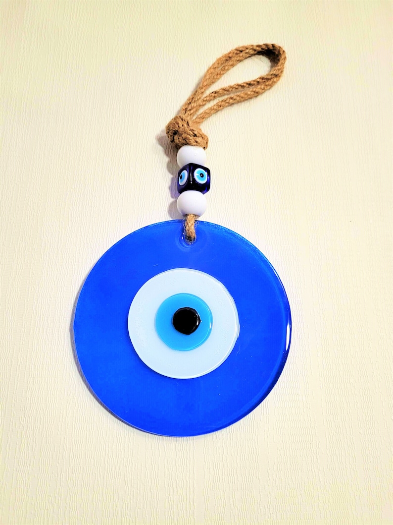 Fused Glass Opac Colored Evil Eye Wall Decor Greekevil - Etsy