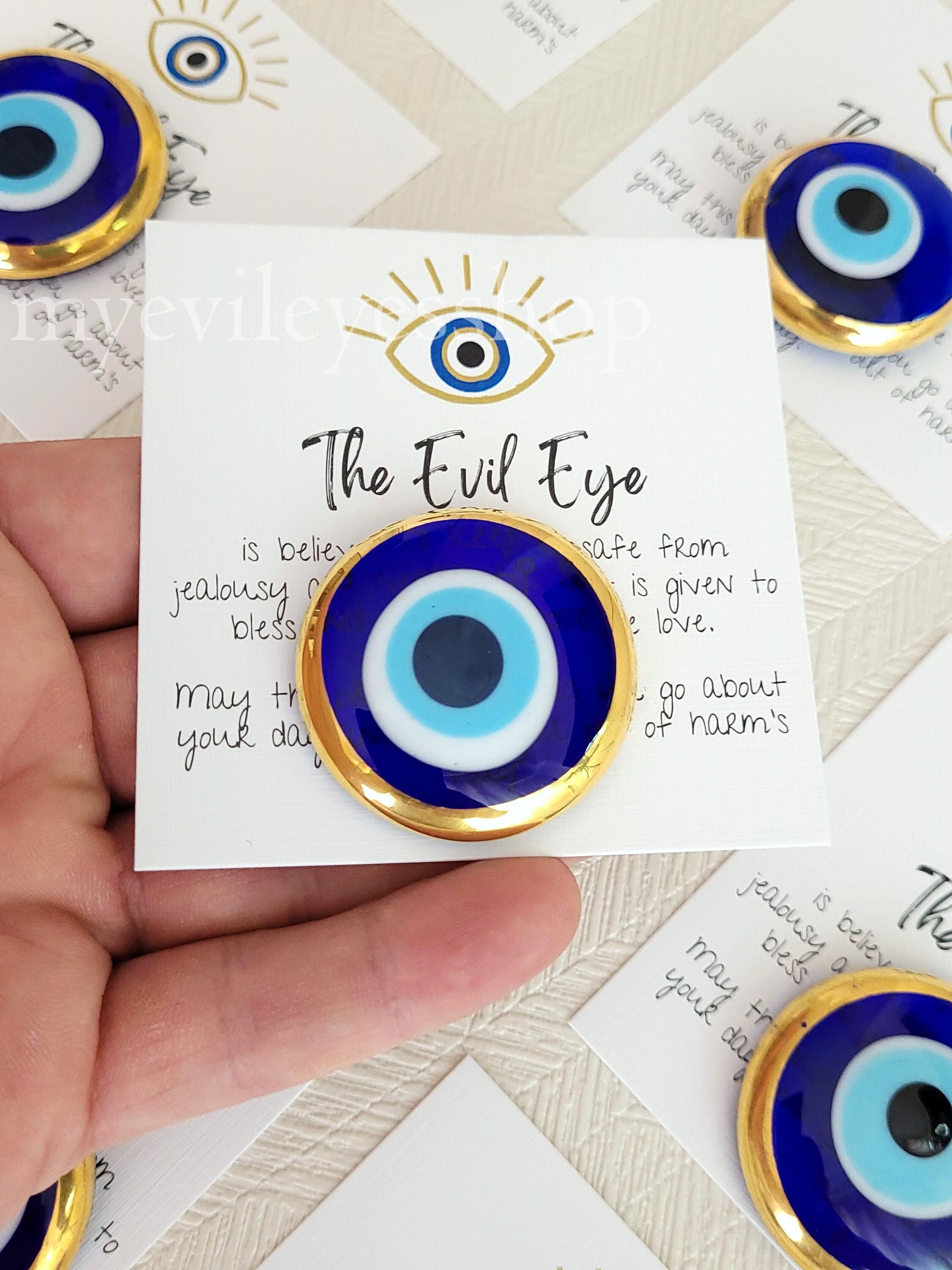Gold Evil Eye Magnet Favors With Personalized Evil Eye - Etsy