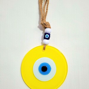 Fused Glass Opac Colored Evil Eye Wall Decor, Greek,evil Eye,good Luck ...