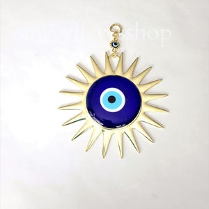 Gold Sun and Evil Eye Wall Hangingmalocchioevil Eye - Etsy