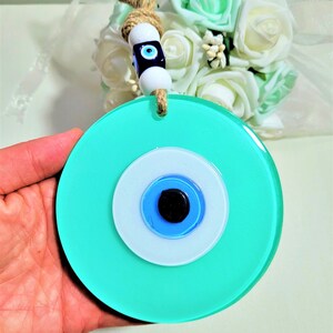 Fused Glass Opac Colored Evil Eye Wall Decor, Greek,evil Eye,good Luck ...
