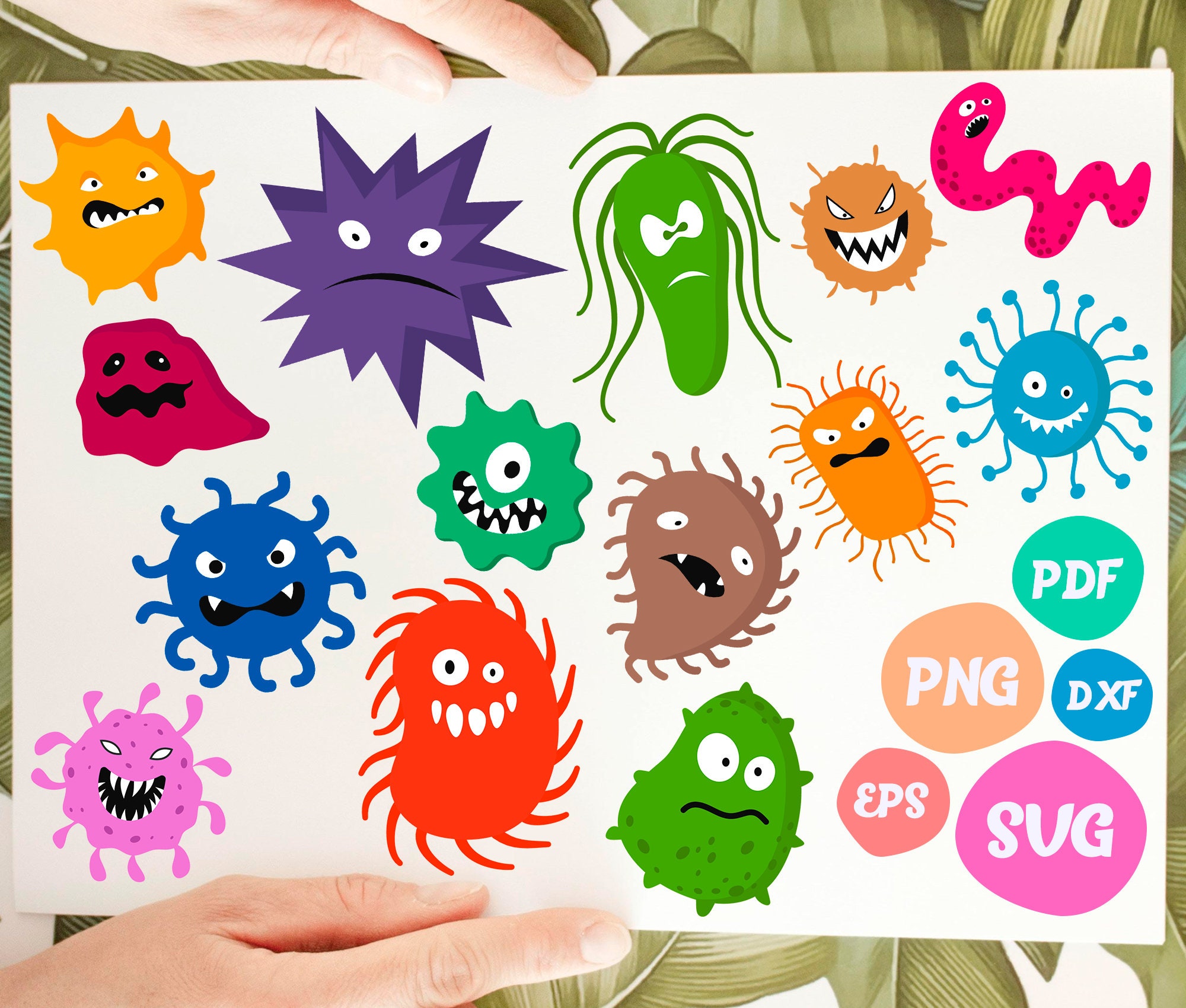 Free Clipart Of Bacteria