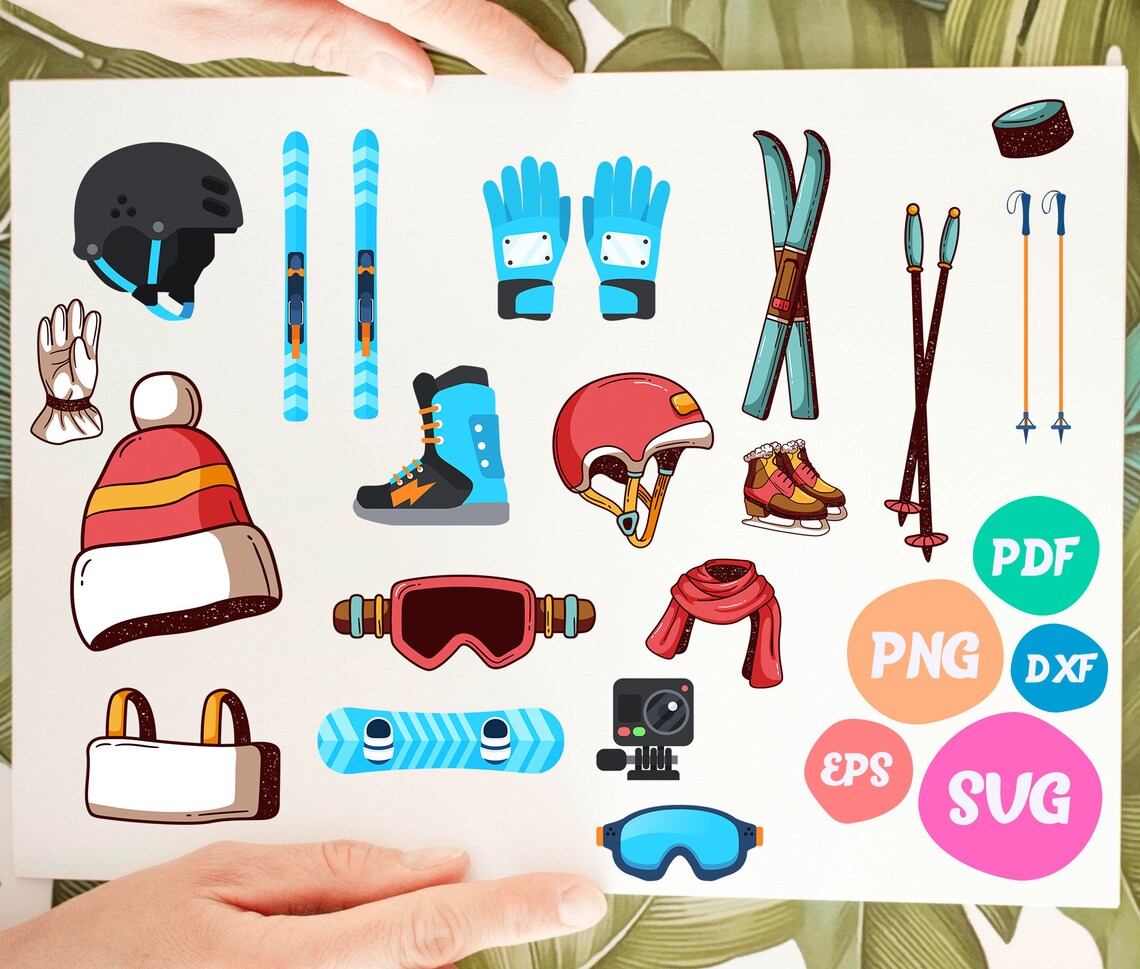 Ski Svg, Ski Bundle,skis Svg,snowflake Svg,skiing Svg,winter Sport Svg ...