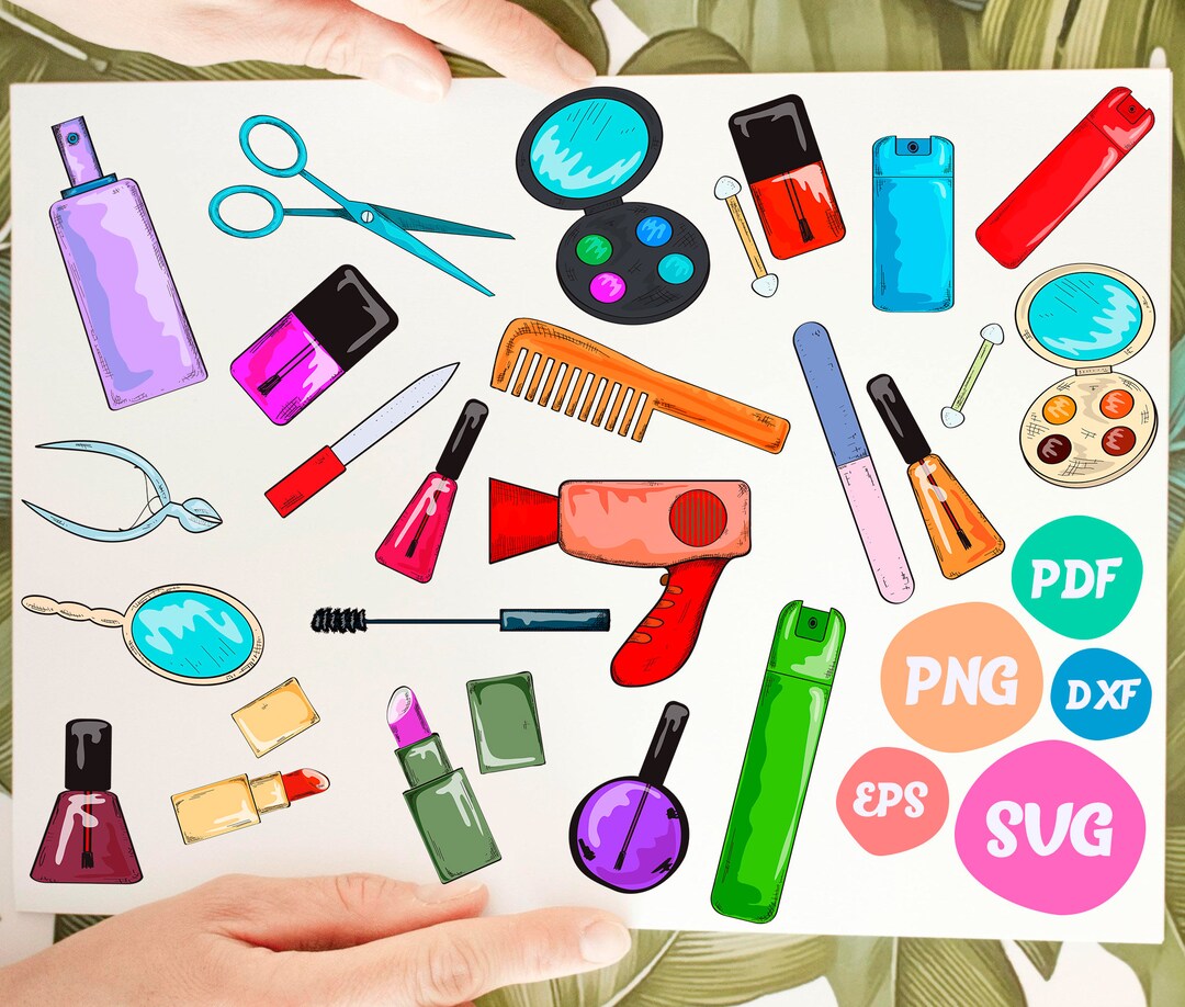 Hand Drawn Makeup Svg, Make up Svg,makeup Bag SVG, Makeup Svg Svg ...