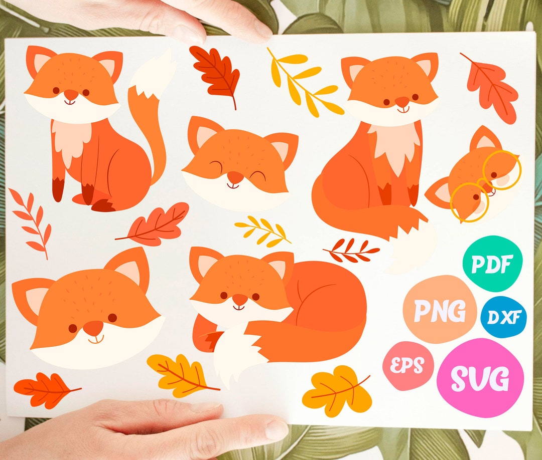Cute Foxes Svg,fox Svg, Animals Svg, Fox SVG Bundle, Foxes Clipart ...