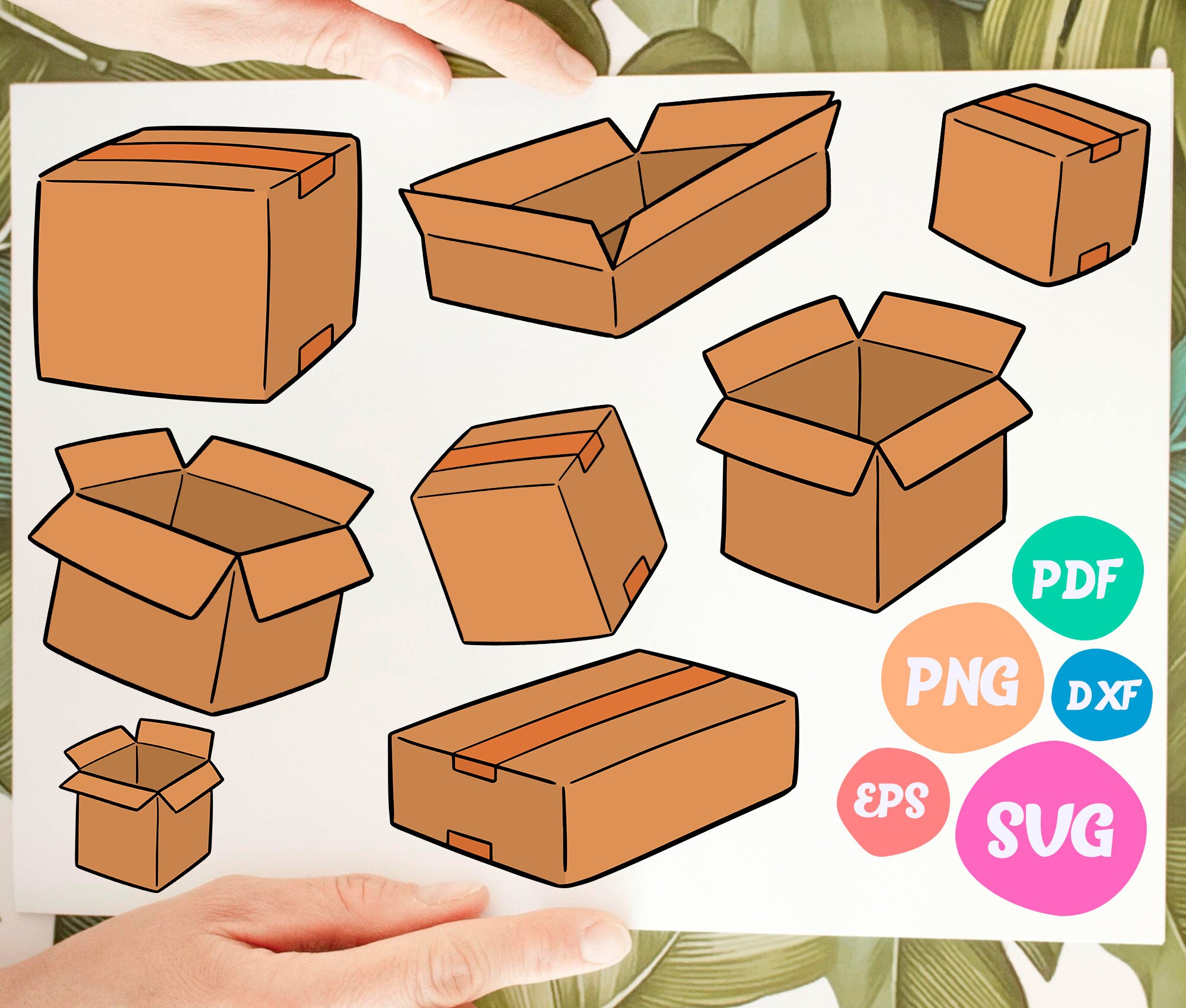 Cartoon Box Svg, Box Svg, Postage Box Svg, Package Svg, Box Clipart Svg ...
