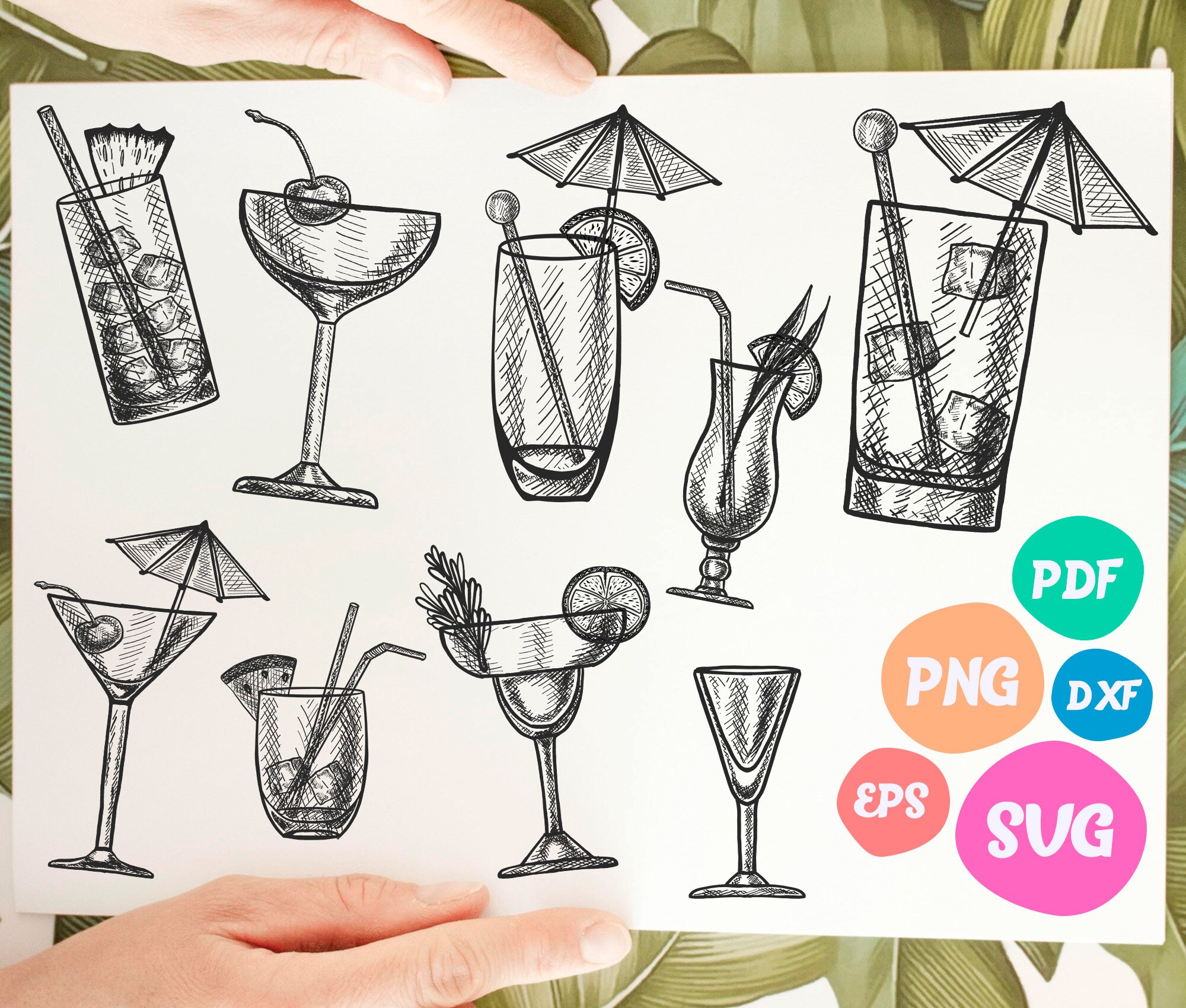 Cocktails Svg,cocktails Svg,cocktails Svg,cocktail Clipart,cocktails ...