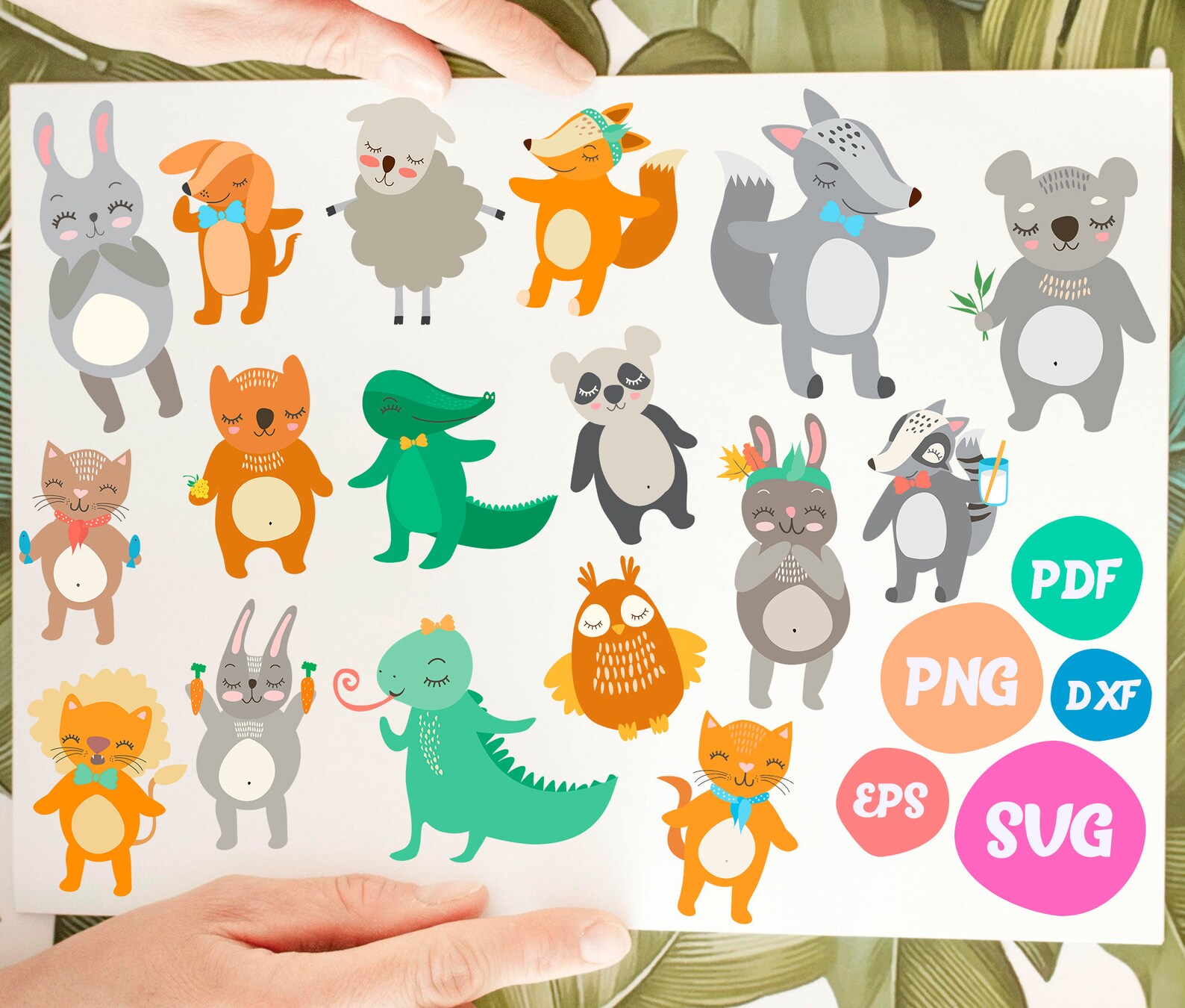 Zoo Animals Svg, Animals Svg,panda Svg, Crocodile Svg, Bunny Svg, Koala ...