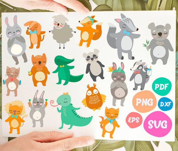 Zoo Animals Svg Animals Svgpanda Svg Crocodile Svg Bunny | Etsy