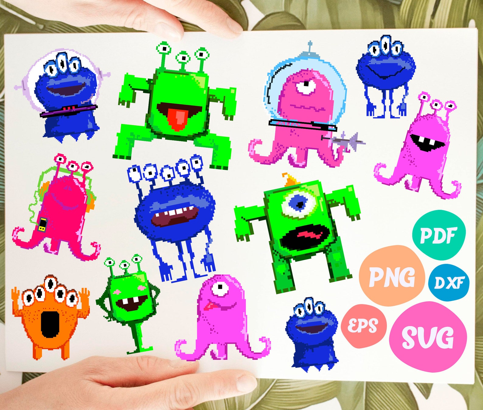 Monsters Svg, Cute Monsters Svg, Funny Monsters Svg, Cartoon Monster ...
