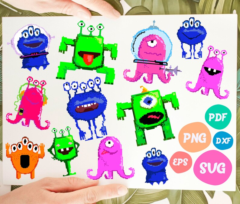 Monsters Svg, Cute Monsters Svg, Funny Monsters Svg, Cartoon Monster ...
