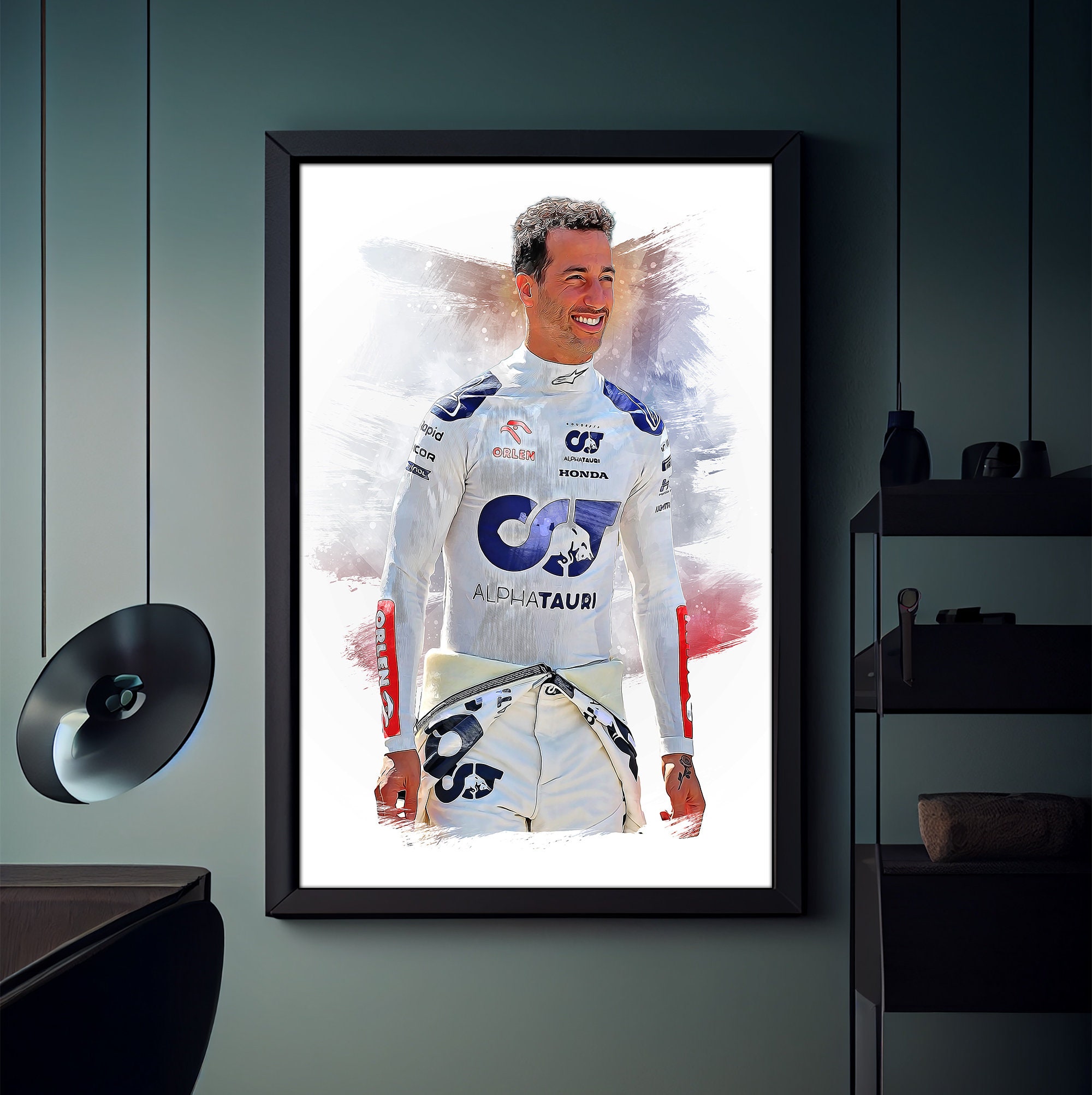 Daniel Ricciardo Poster Formula One Wall Art Print Alpha - Etsy