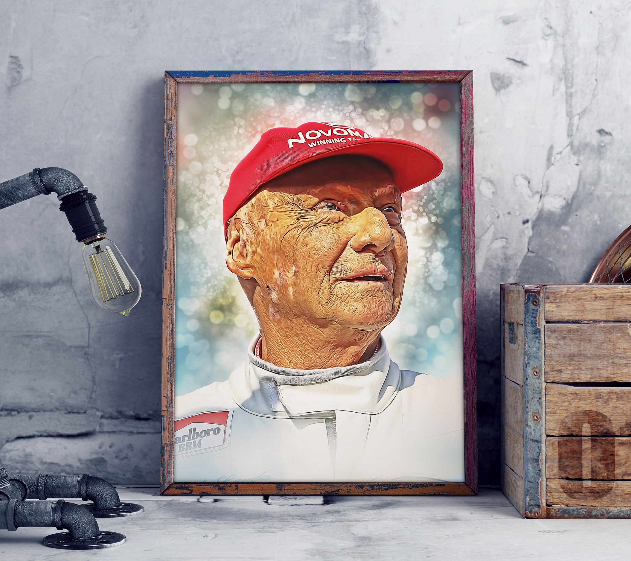 Niki Lauda F1 Legends Poster Print - Etsy