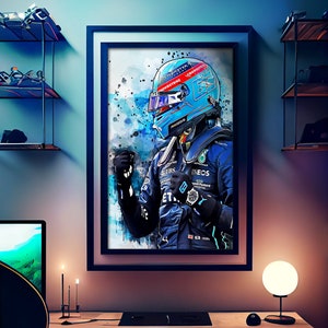 George Russell Poster | Premium Wall Art Print | First Win Brazil 2022 ...