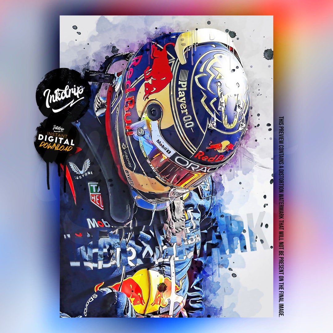 Max Verstappen Poster Digital Download Red Bull F1 2023 World Champion ...