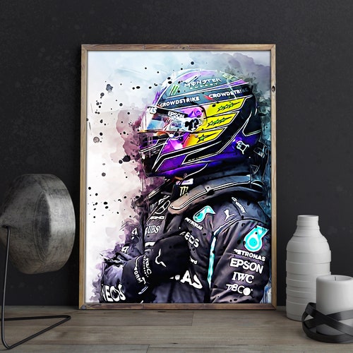 Lewis Hamilton Poster Wakanda Forever Pose Mercedes AMG F1 - Etsy