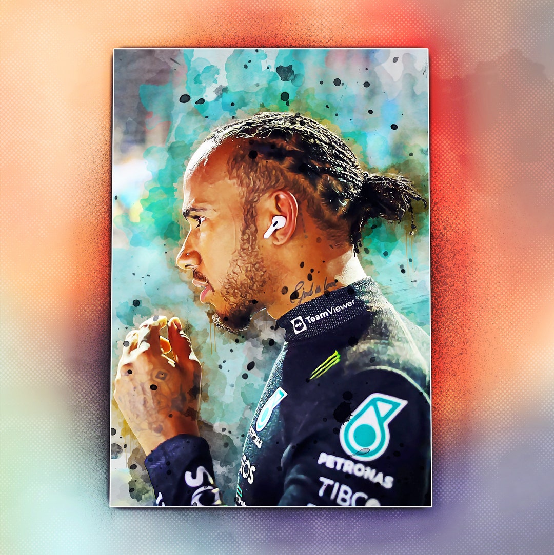 Lewis Hamilton Poster | Mercedes AMG F1 Formula One Poster | Lewis ...