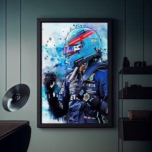 George Russell Poster | Premium Wall Art Print | First Win Brazil 2022 ...