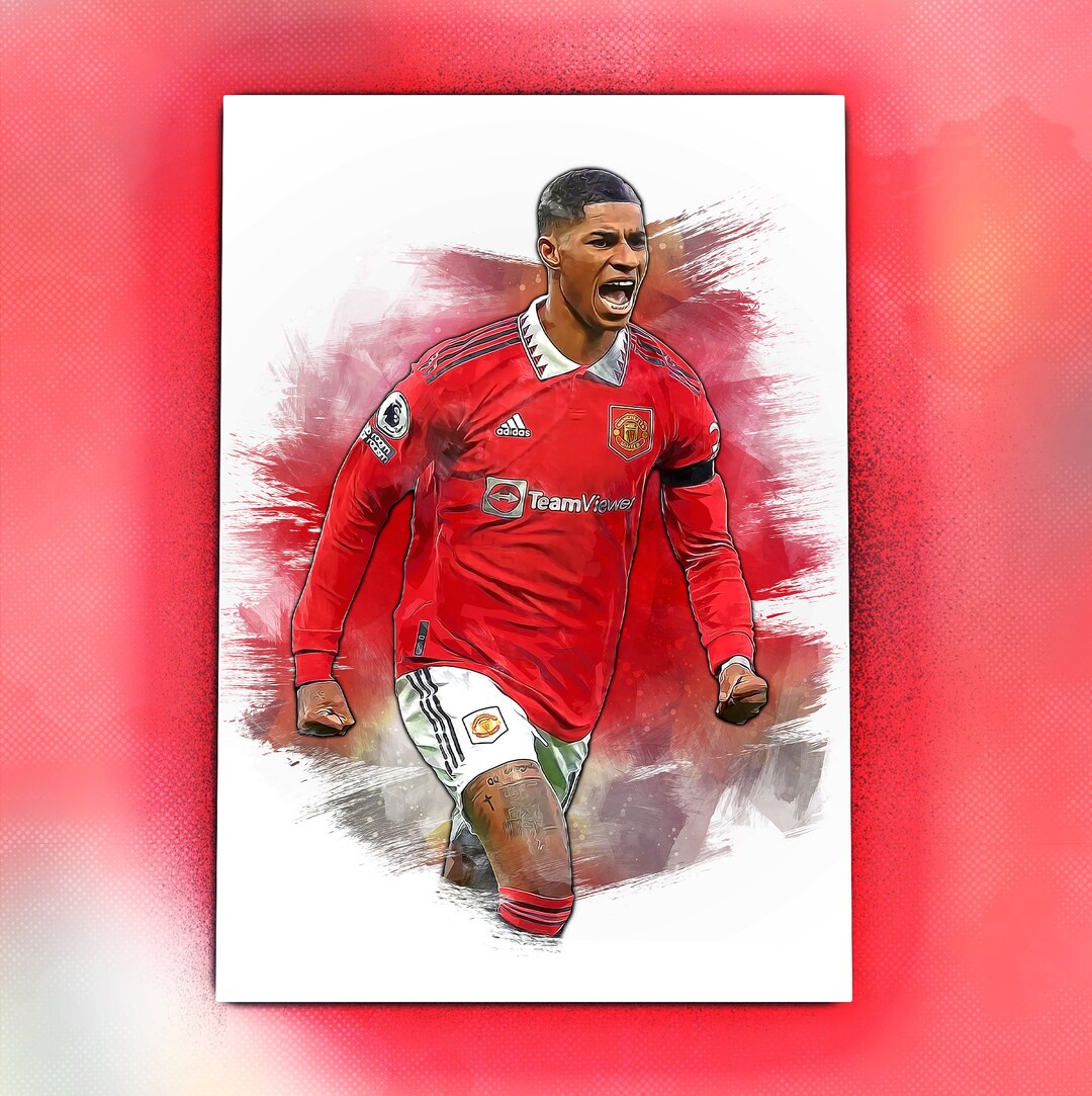 Marcus Rashford Poster | Premium Football Wall Art Print - Etsy