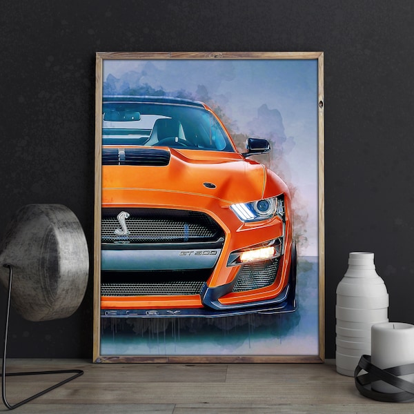 Ford Mustang Vertical Poster - Etsy