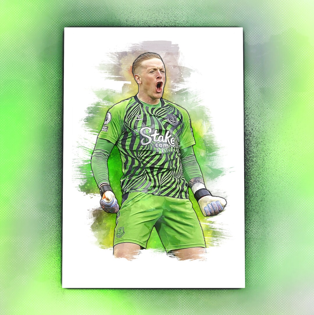 Jordan Pickford Poster Premium Football Wall Art Print - Etsy