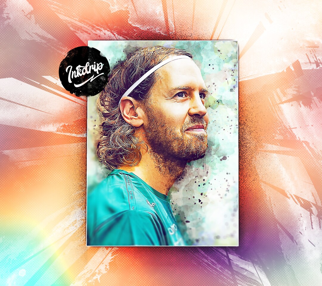 Sebastian Vettel Poster Danke Seb Aston Martin F1 Formula One Print ...