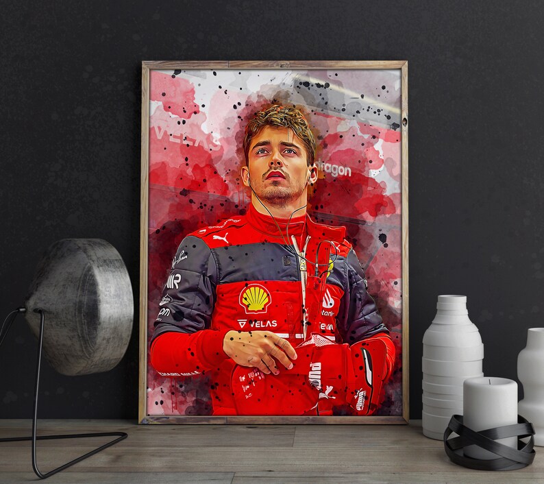 Charles Leclerc Poster Ferrari F1 Poster Formula 1 Poster - Etsy UK