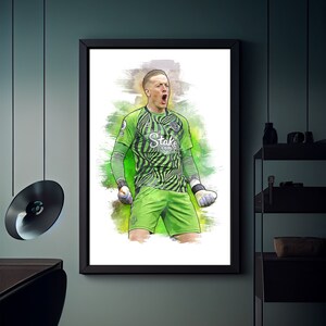 Jordan Pickford Poster Premium Wall Art Print | Instant Digital ...