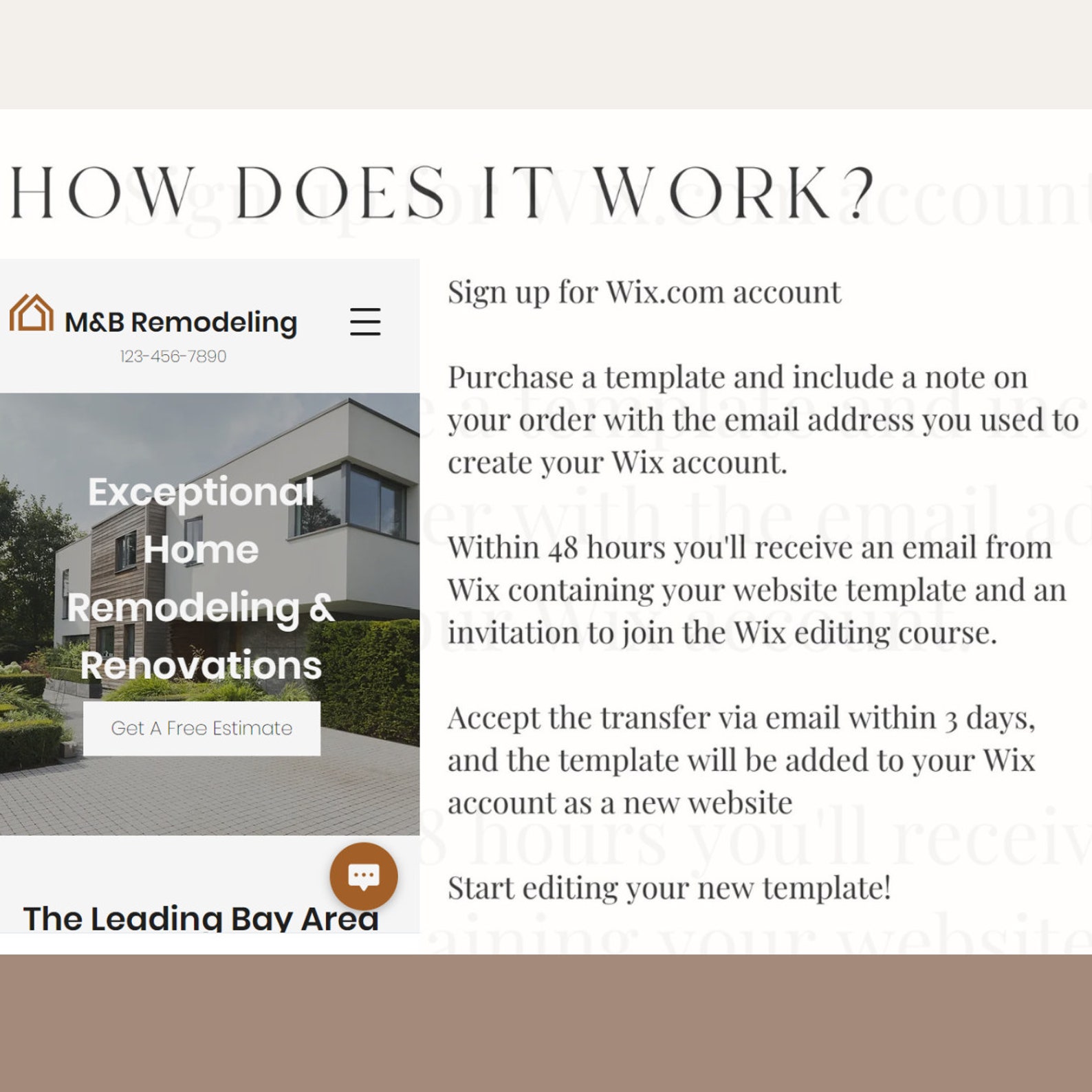Website Template for Construction Business, Renovation Website ...