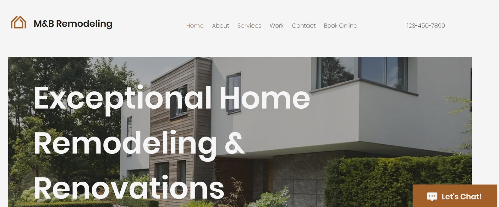 Website Template for Construction Business, Renovation Website ...