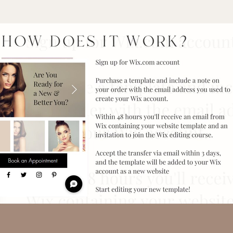 Beauty Website Template Website Template Salon Website Template Wedding ...