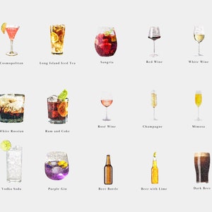 Modern Arch Signature Cocktail Template (printable) - Wedding Bar Menu ...