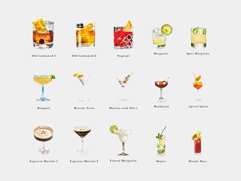 Modern Arch Signature Cocktail Template printable Wedding - Etsy