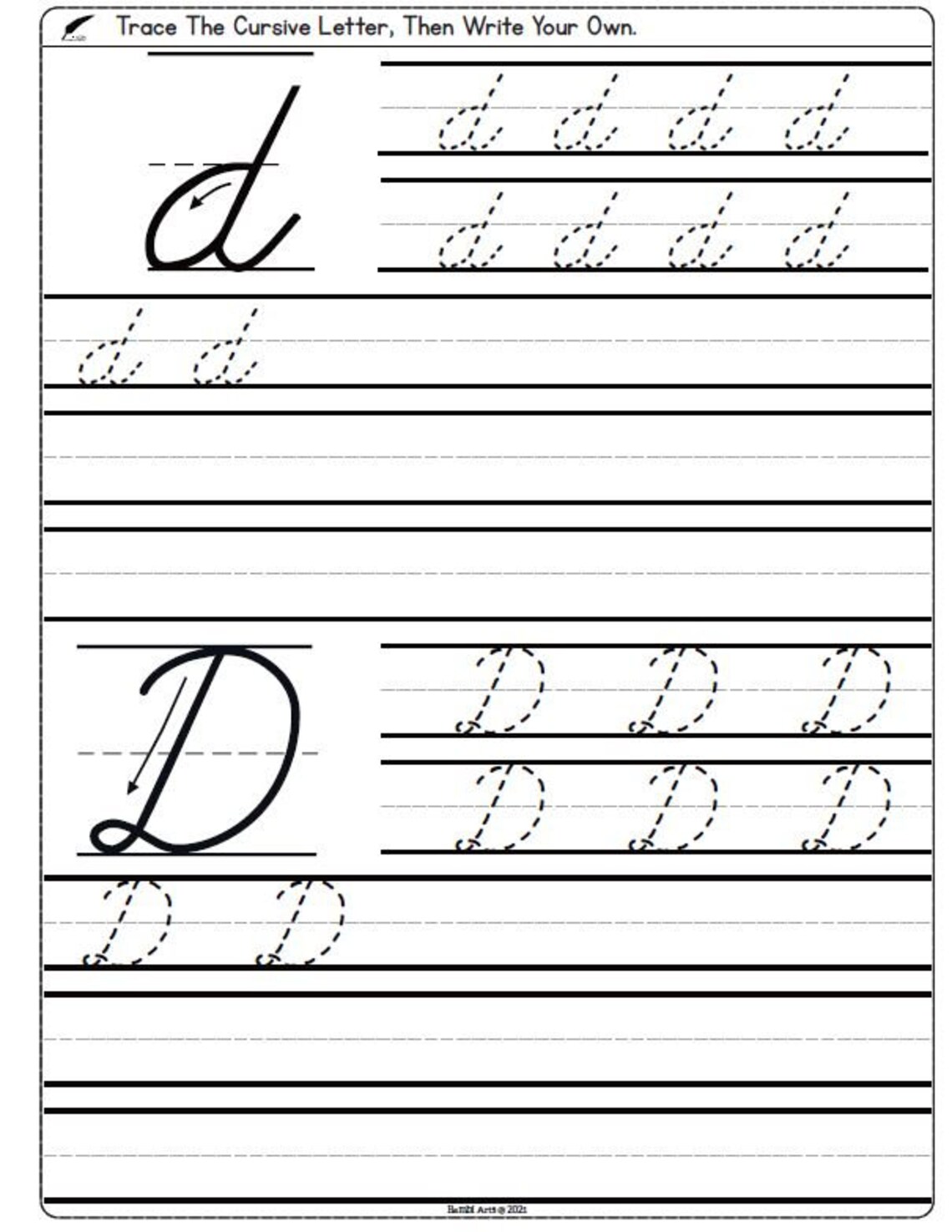 Printable Cursive Alphabet Workbook. - Etsy