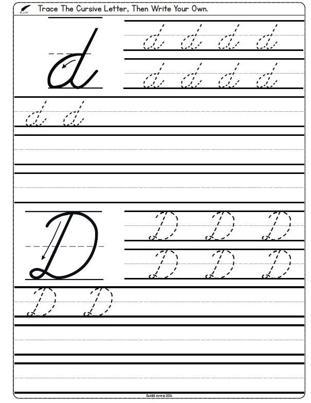 Printable Cursive Alphabet Workbook. - Etsy