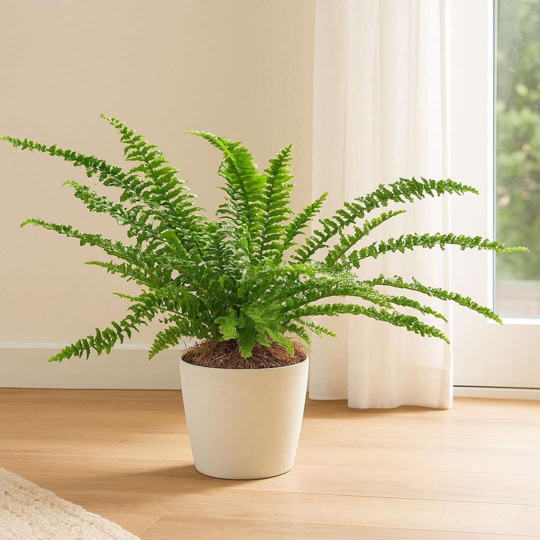 Jester Crown Boston Fern – Bushy Sword Fern With Dense Green Foliage ...