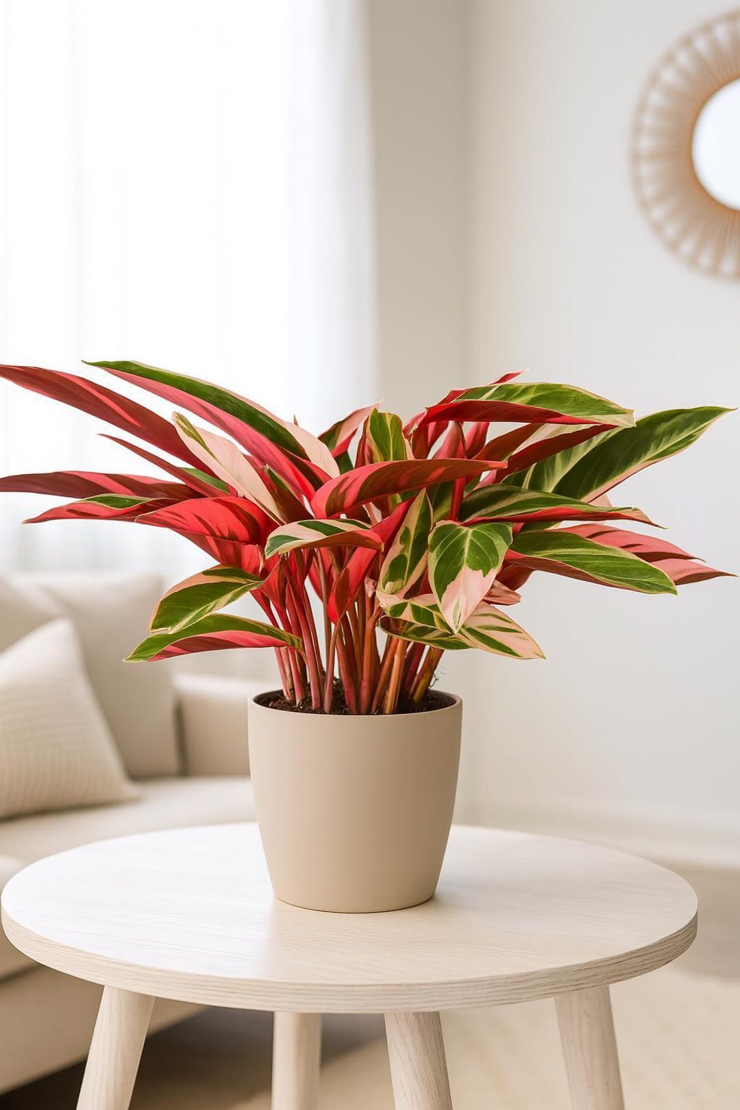 Stromanthe Triostar: Pink Variegated Tropical Houseplant - Etsy