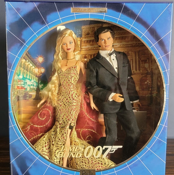 James Bond 007 Ken And Barbie Dolls T Set Etsy