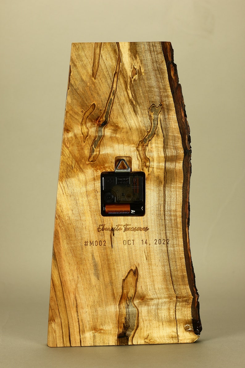Stunning Live Edge Ambrosia Maple Clock - Etsy