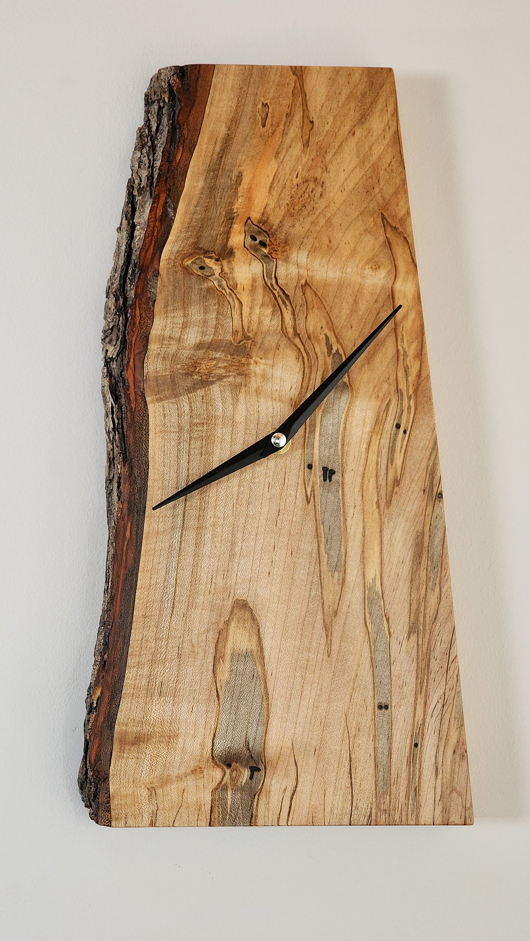 Stunning Live Edge Ambrosia Maple Clock - Etsy
