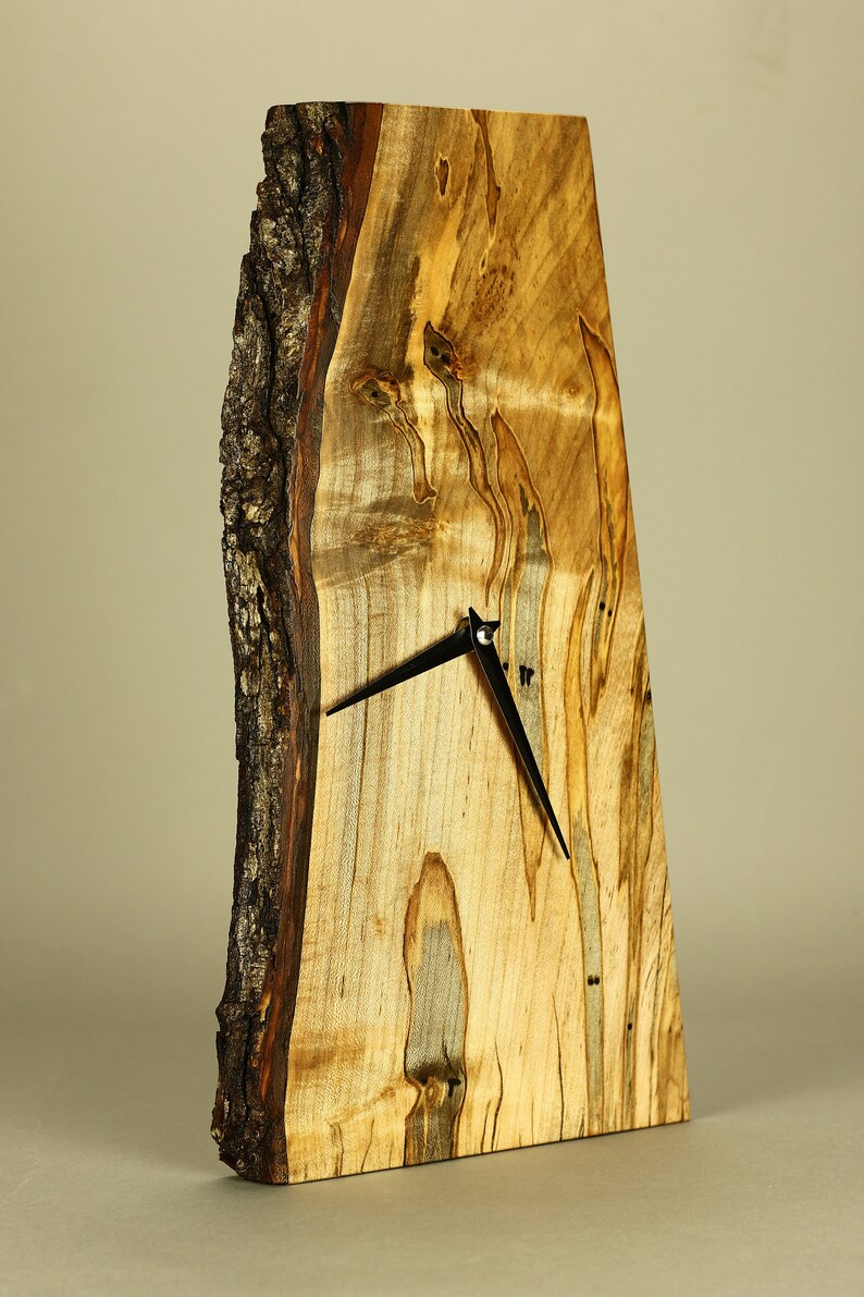 Stunning Live Edge Ambrosia Maple Clock - Etsy
