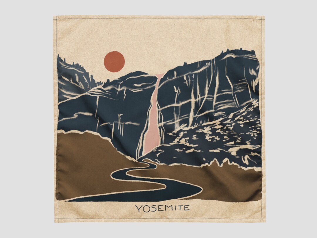 Yosemite National Park Bandana Premium Outdoor Bandana Collection Soft ...