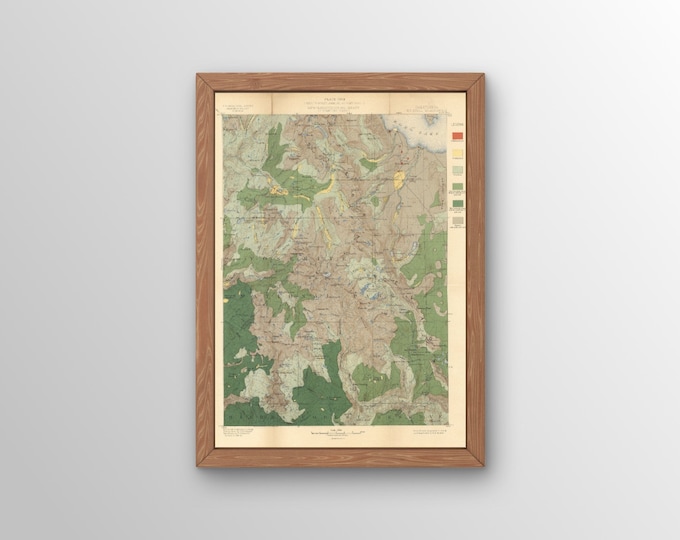 Vintage Geographic California Map Vintage Maps Vintage International ...