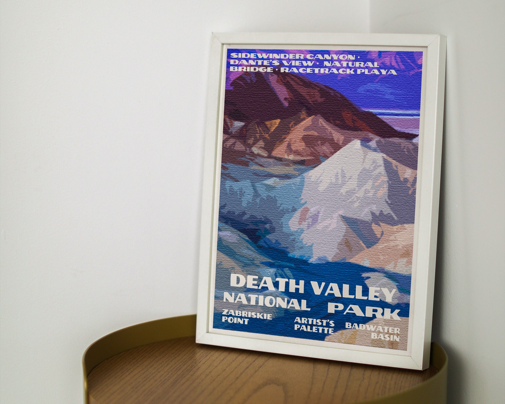 Vintage National Park Poster DEATH VALLEY NATIONAL Park John Muir ...