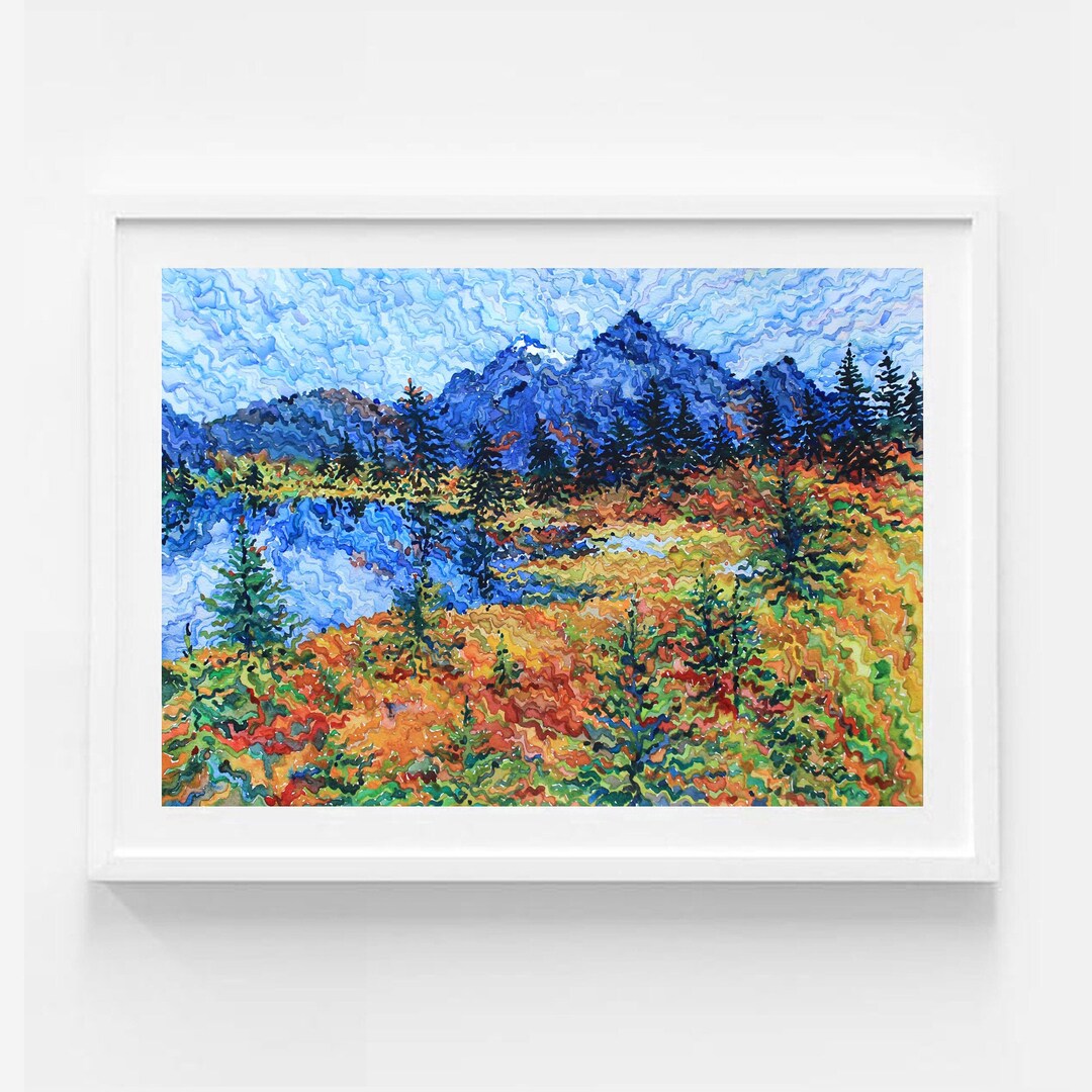 North Cascades National Park Watercolor Original Painting - Etsy