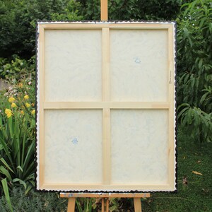 Thistle Flowers Acrylic Texture Painting, Botanical Psychedelic Art ...