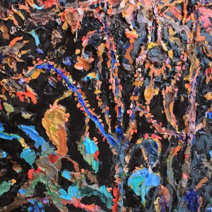 Sunflower Flowers Acrylic Painting, Original Psychedelic Art ...