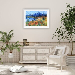 North Cascades National Park Watercolor Original Painting, Washington ...
