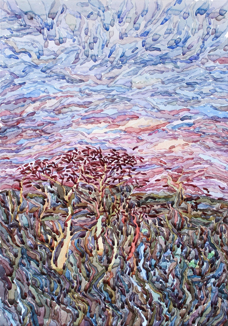 Hogweed Poisonous Plant Watercolor Artwork Red Flowers - Etsy