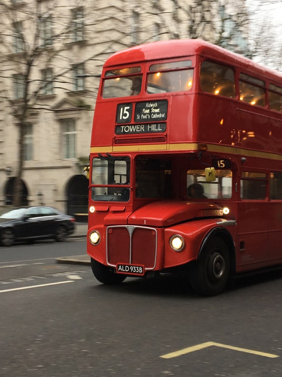 Photography Print / London Bus / Wall Art / Photo | Etsy